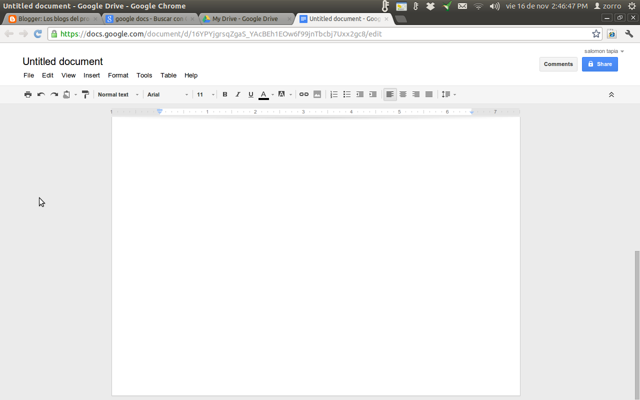 Crear un documento colaborativo con google docs | Los blogs del profe