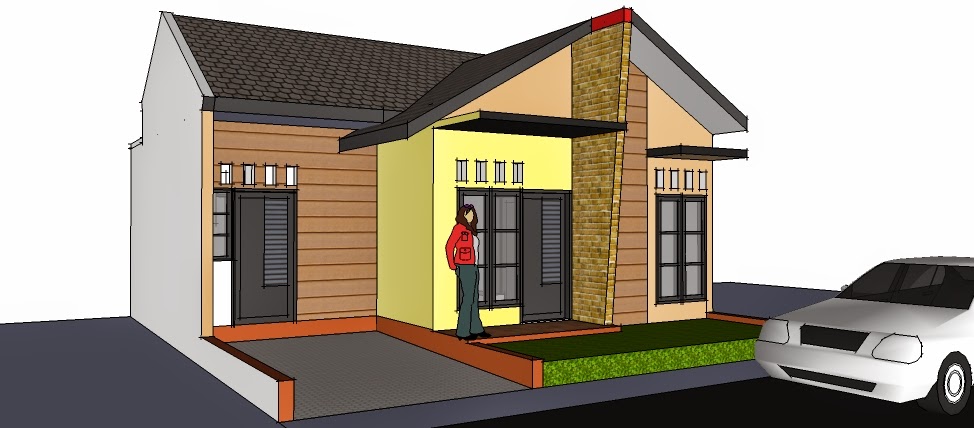 Belajar Menggambar: RENCANA RUMAH UKURAN 8 X 10 (LAGI...)