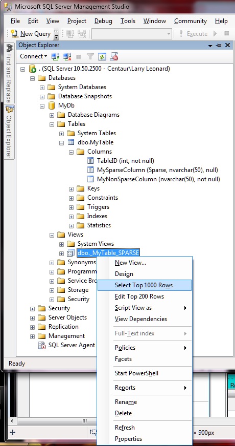 SQL Soundings Select Top 1000 Rows Doesn t Show SPARSE Columns SQL Soundings Select Top 1000 Rows Doesn t Show SPARSE Columns