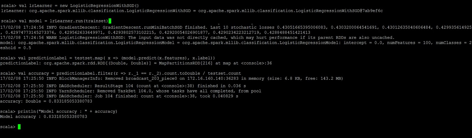 Spam Classification Using Spark Mllib In Ibm Biginsights Hadoop Dev