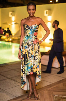Agbani Darego stuns in a Fulani dress