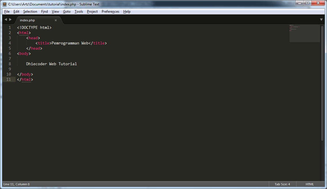 Pengenalan Text Editor Dhidecoderweb Tutorial Pemrograman Web
