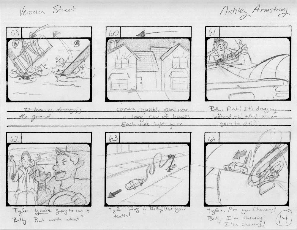 Ashley's Art: Veronica Street Storyboards