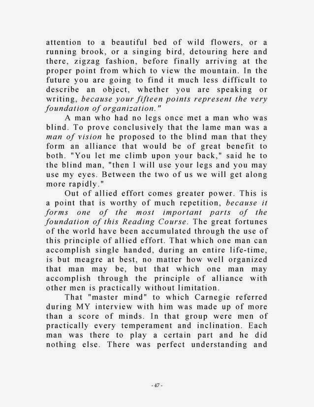 MUST DO IT YOURSELF: Lesson 2 A Definite Chief Aim (The Law of Success)