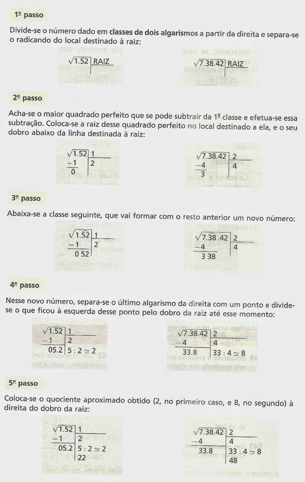 Conta Comigo: Método Prático Para o Cálculo da Raiz Quadrada de Um ...