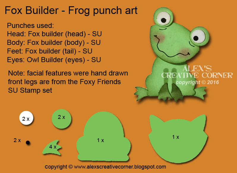 Alex's Creative Corner: Fox Builder Frog Punch Art