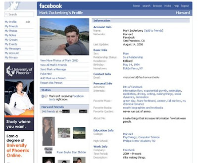 Gambar Tampilan Facebook dari Tahun 2004-2012 | Id behaha Blog's