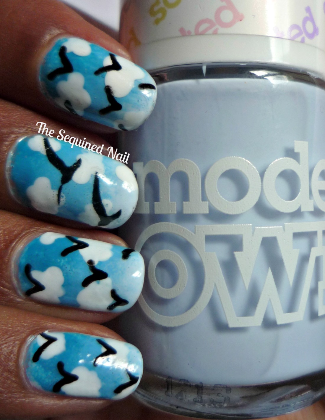 The Sequined Nail: Sky Scene Nails