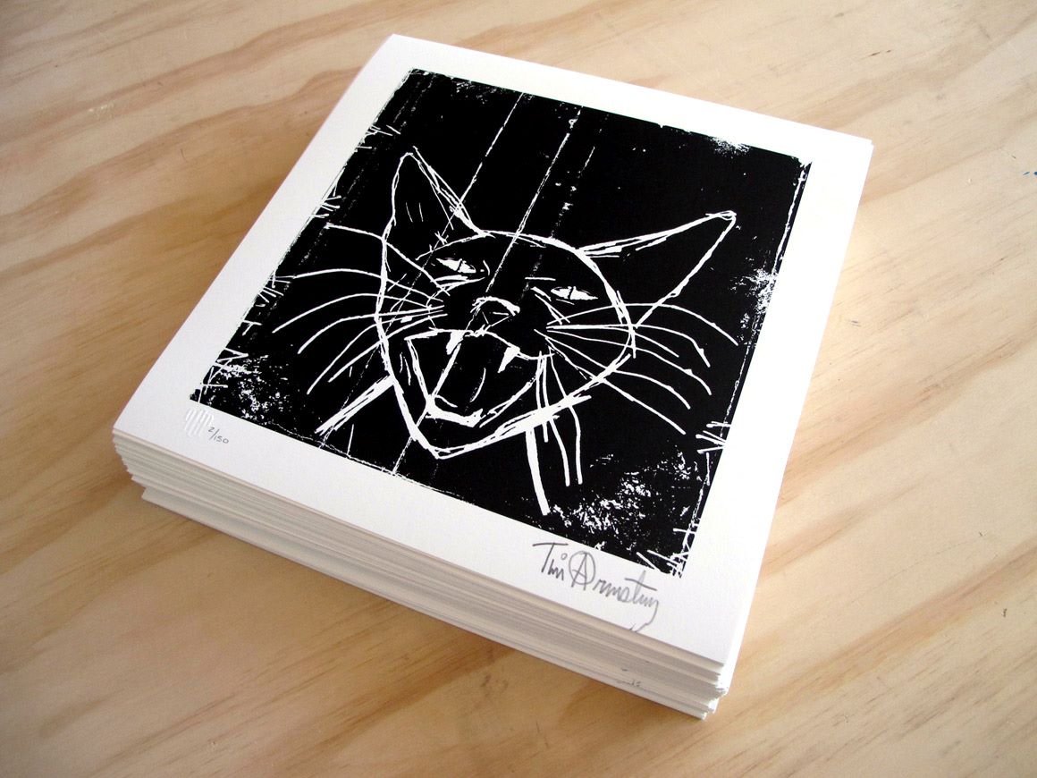 INSIDE THE ROCK POSTER FRAME BLOG: Tim Armstrong Bad Luck Print Release ...