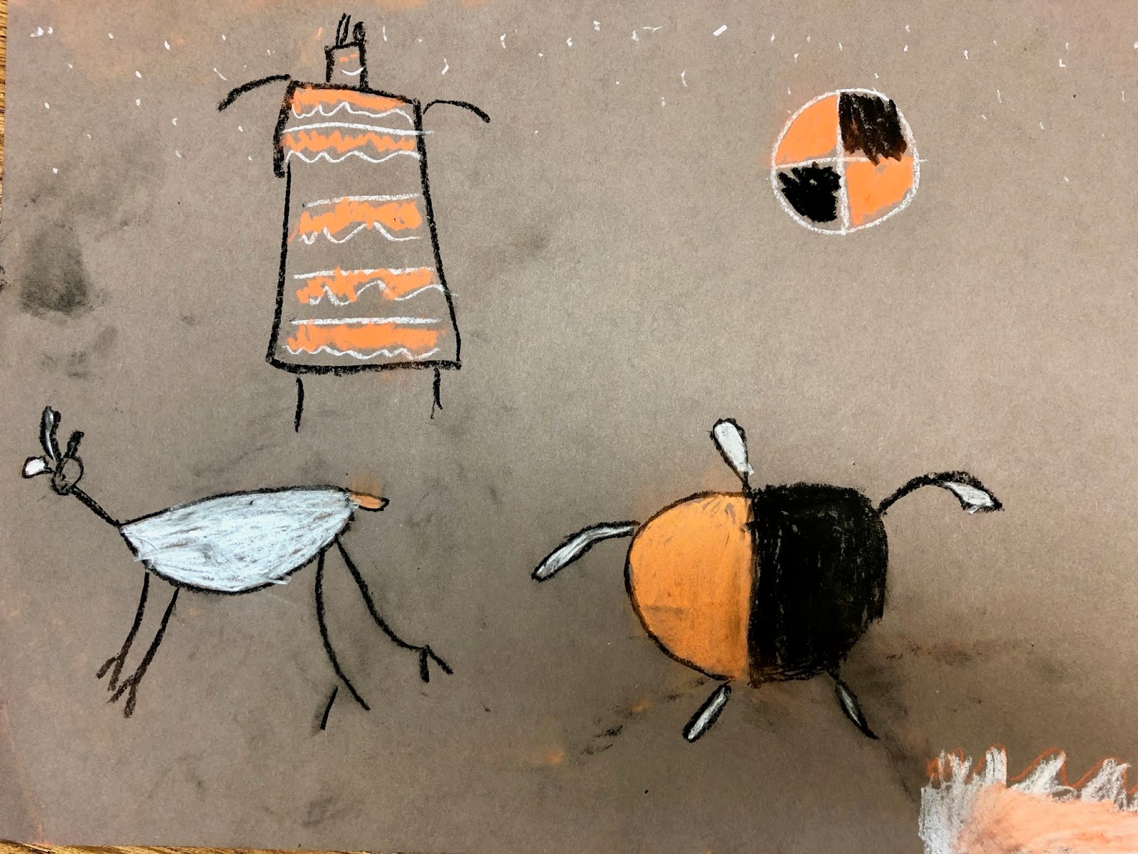 Kathy's Art Project Ideas: Cave Art Lesson Using Charcoal and Chalk ...