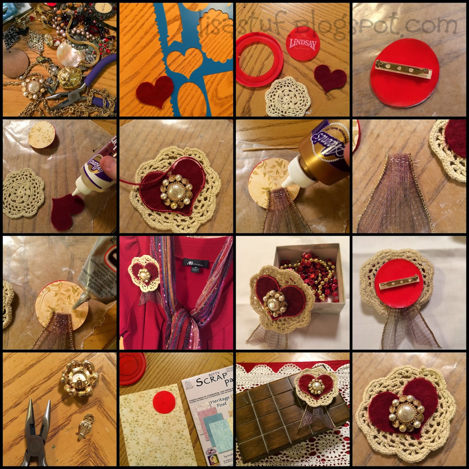 Stuff-n-Such By Lisa: Valentine Pin/Brooch - Craft Lightning Valentine ...