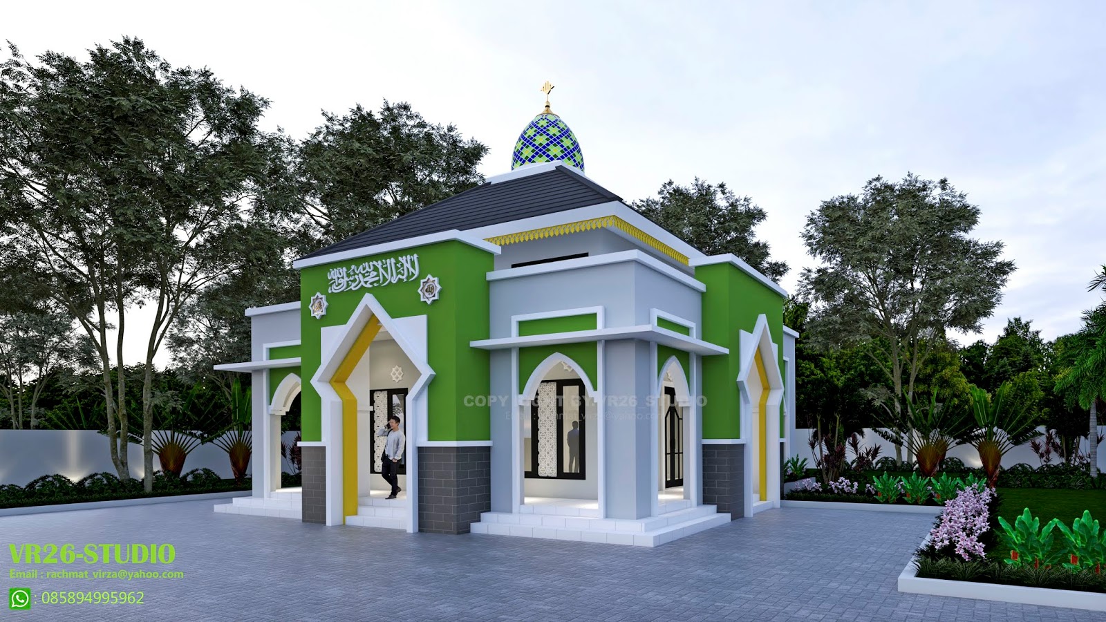 3D-visualizer: Desain Musholla Minimalis 2019