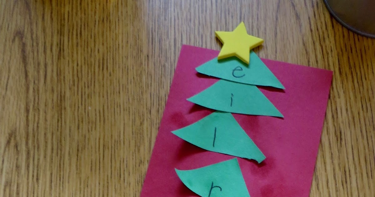 Ms. Sara's Preschool Blog: Learning Station - Christmas Tree Names