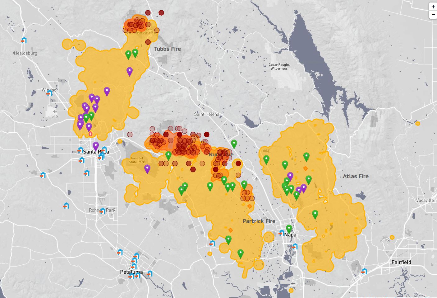2017 North America Fire Map - Map