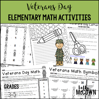 Kelly McCown: Veterans Day Math Activities