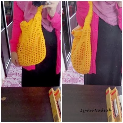 Izyan Nadiah: Crochet Hobo Bag