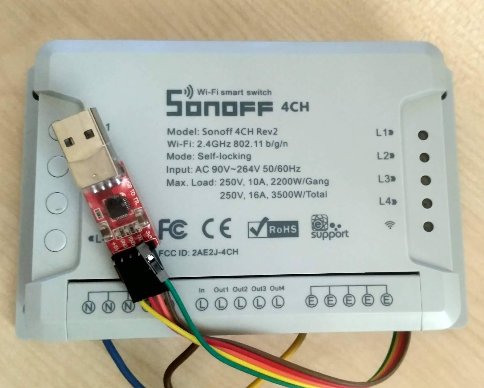 Блог Агапова Максима: Sonoff 4CH R2. Установка прошивки Tasmota при ...