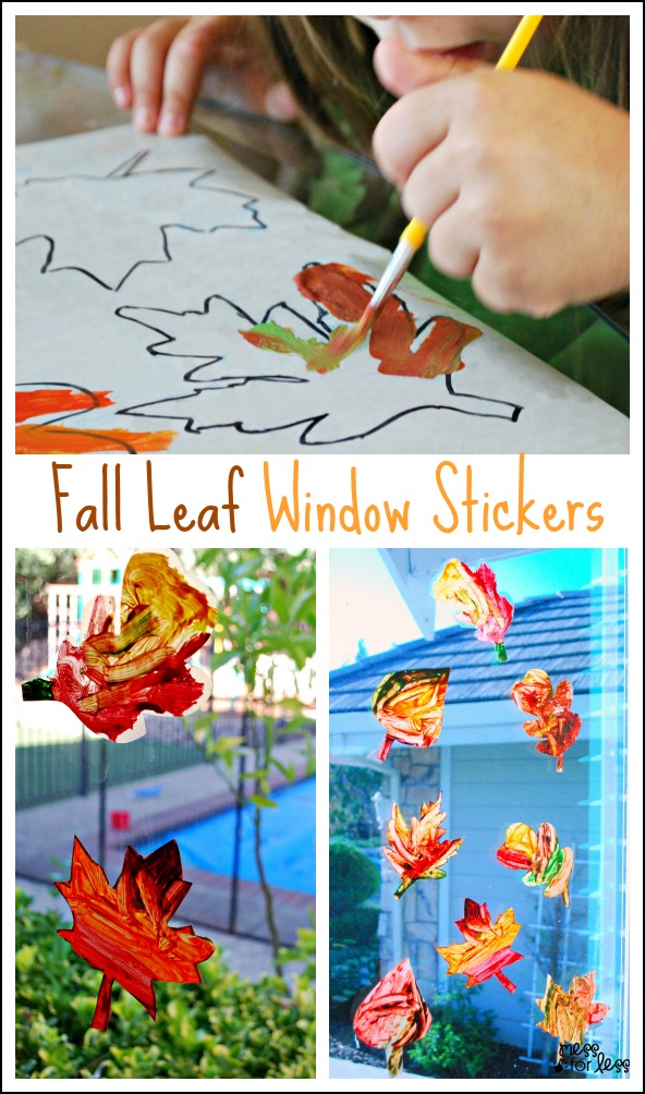 Contact Paper Window Stickers - Fall Leaves | Mess For Less