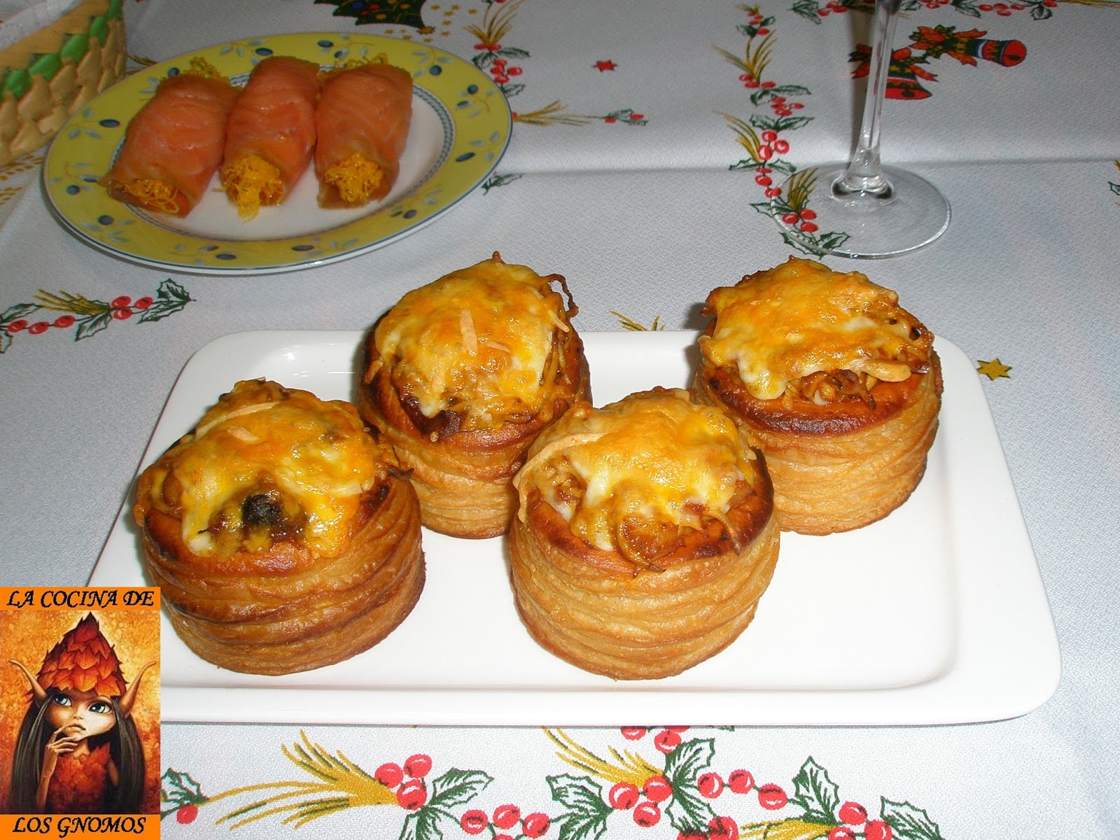 LA COCINA DE LOS GNOMOS: VOLOVAN RELLENOS DE MARISCO GRATINADOS