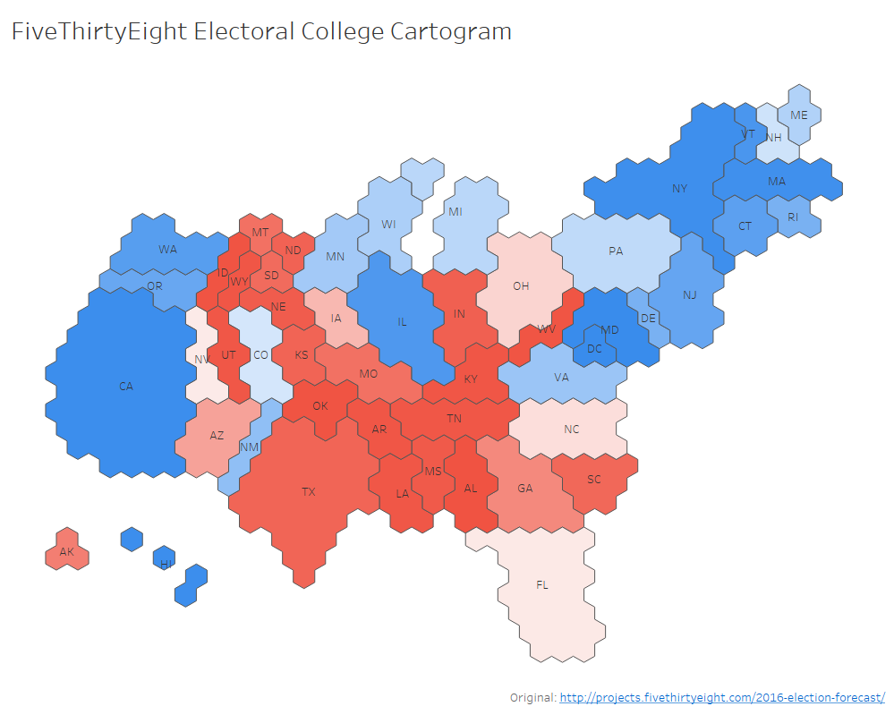 Custom Tile Cartograms in Tableau - The Flerlage Twins: Analytics, Data ...