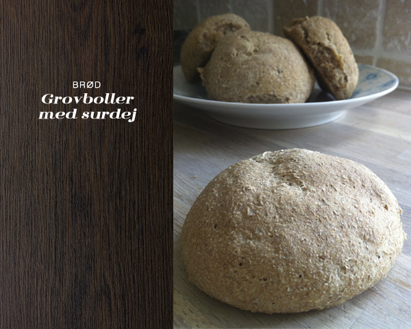 Grovboller med surdej | Brød | byGuldahl