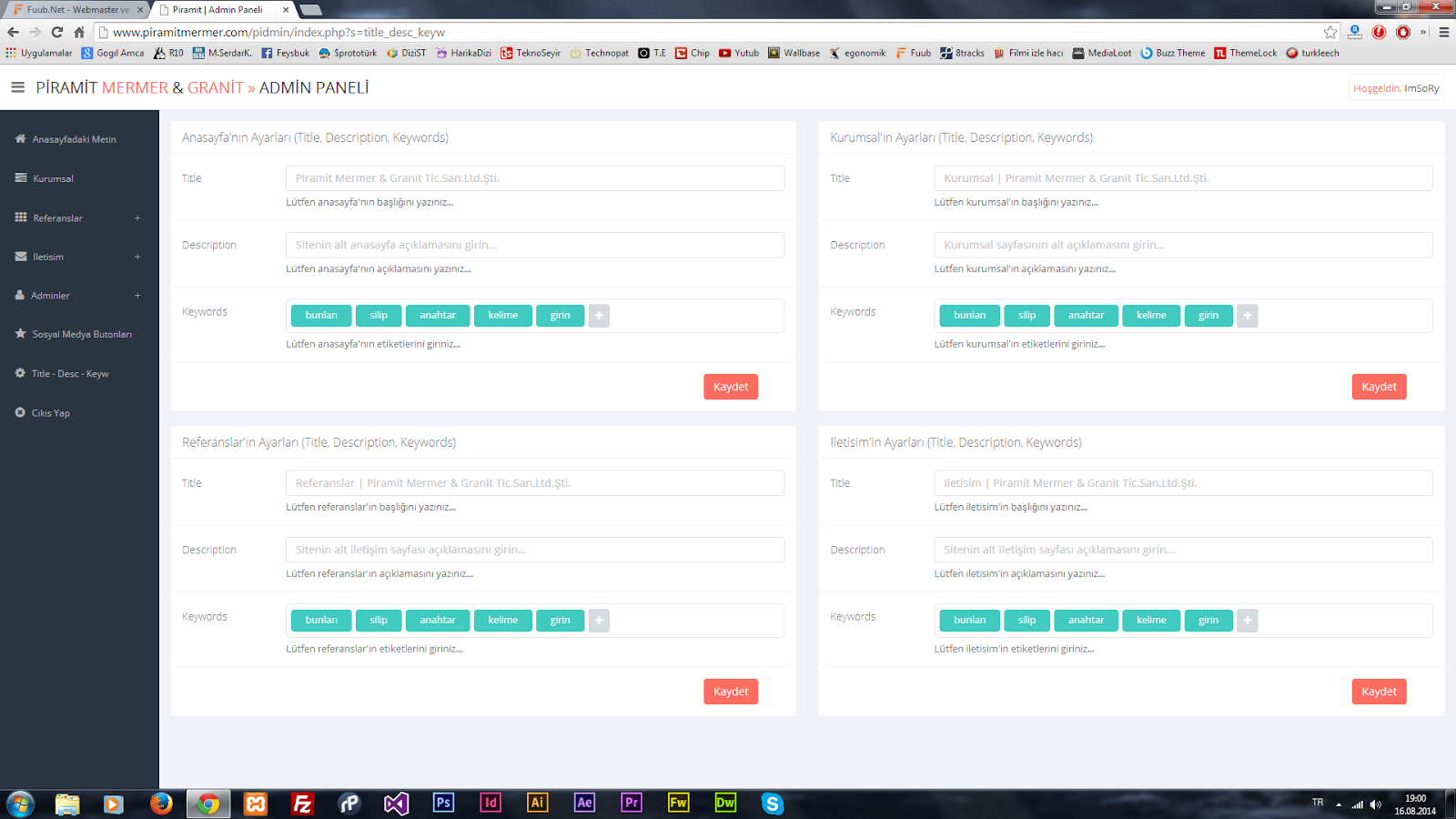 Php Admin Panelli Kurumsal Firma Scripti Php Scriptler Asp Scriptler Ücretsiz Scriptler 4937