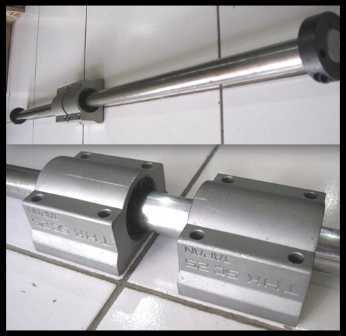 2nd MACHINE: Linear shaft, 950mm shaft length, THK
