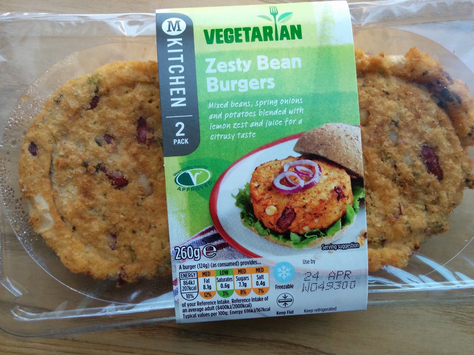 The Excited Eater: Morrisons Zesty Bean Burgers Review (M Kitchen)