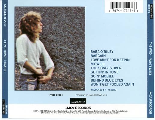 Gigadiscos: The Who - Who´s Next - (disco y documental)