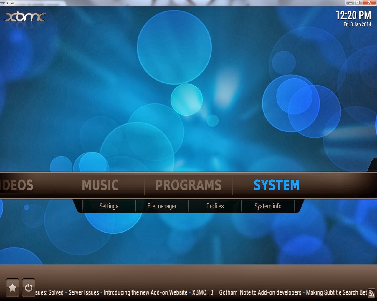 Informática Cotidiana: Configuración XBMC