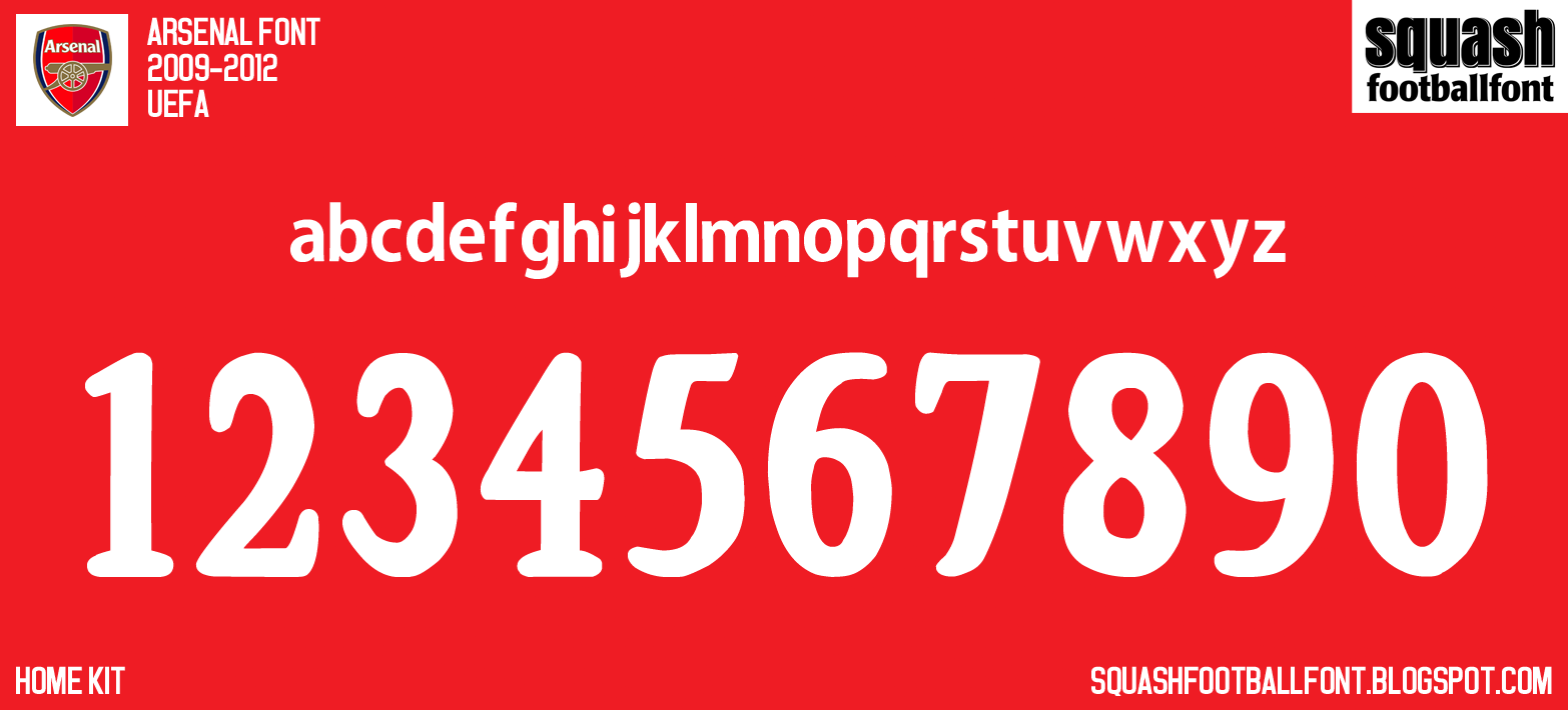 SFF: Arsenal 2009-2012 Font