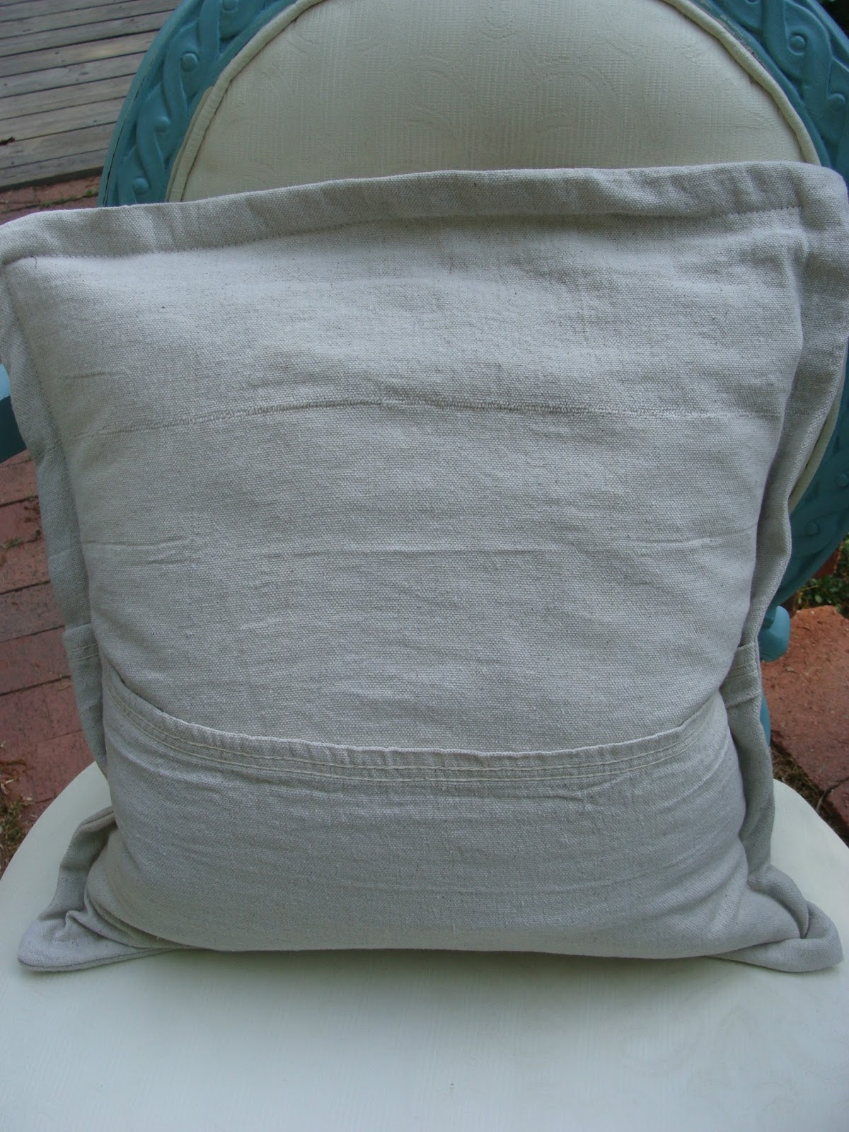 Red Tin Inn: Drop cloth pillow cover Intro to using The Silhouette ...