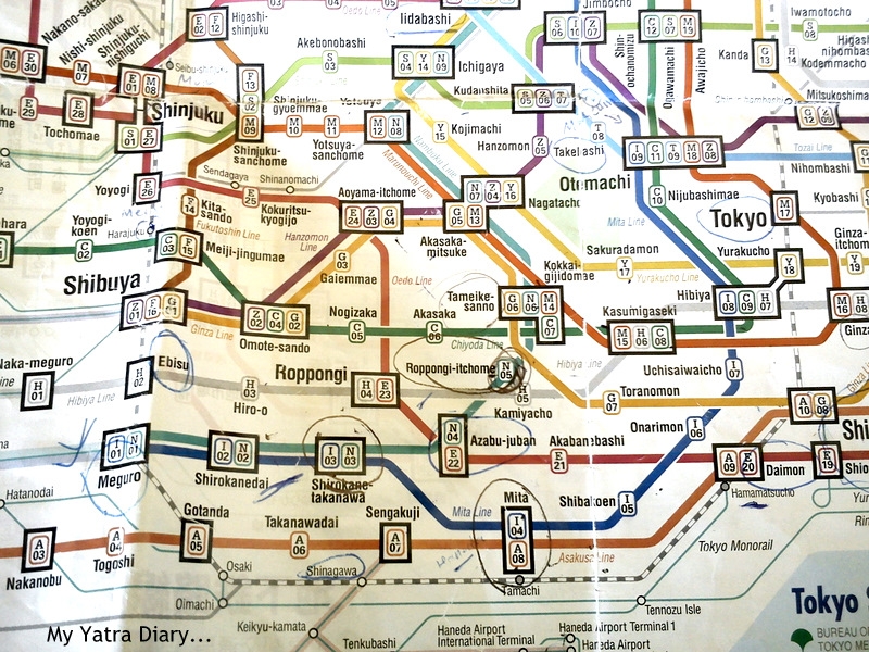 A Tourist's Guide To Tokyo's Subway Train Network | My Yatra Diary...
