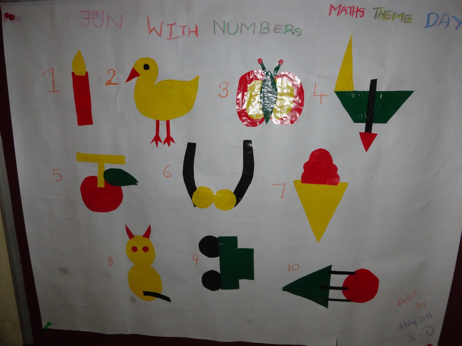 Slate - The School, Karmanghat: Maths Theme Day (Softboard Board Display)