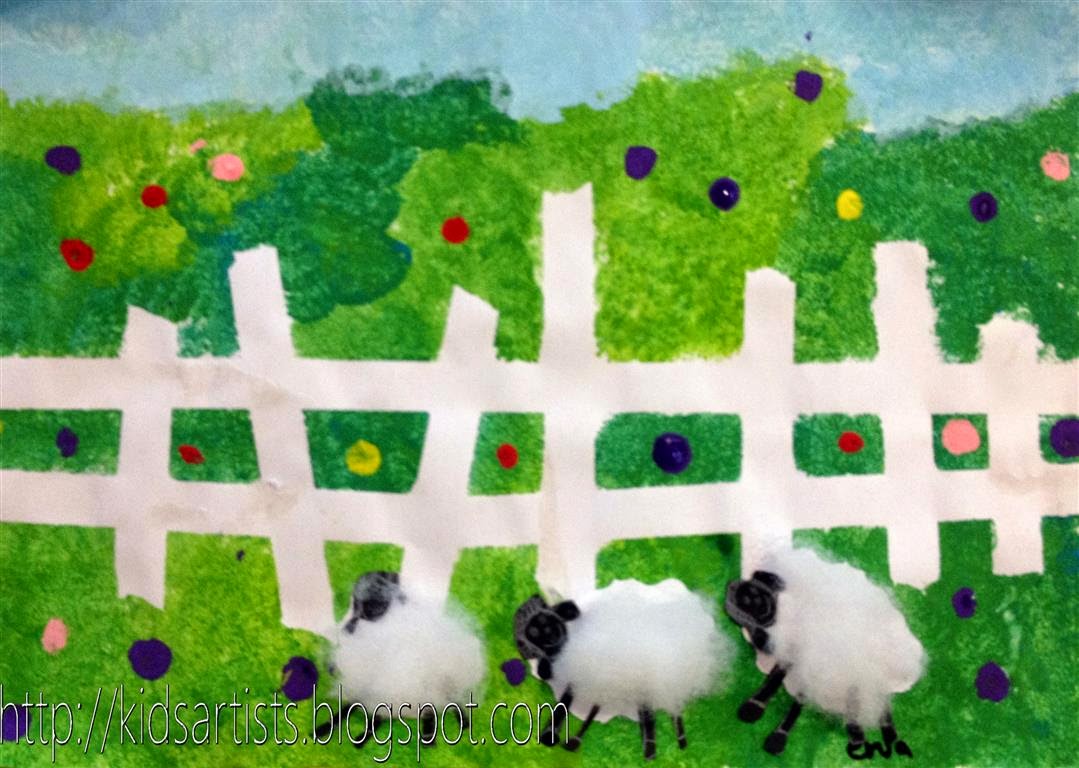 Sheep Painting Kids