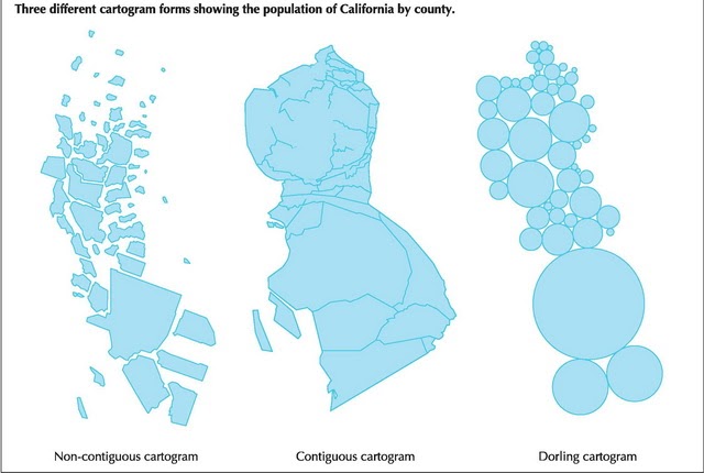Map Catalog: Cartogram- California