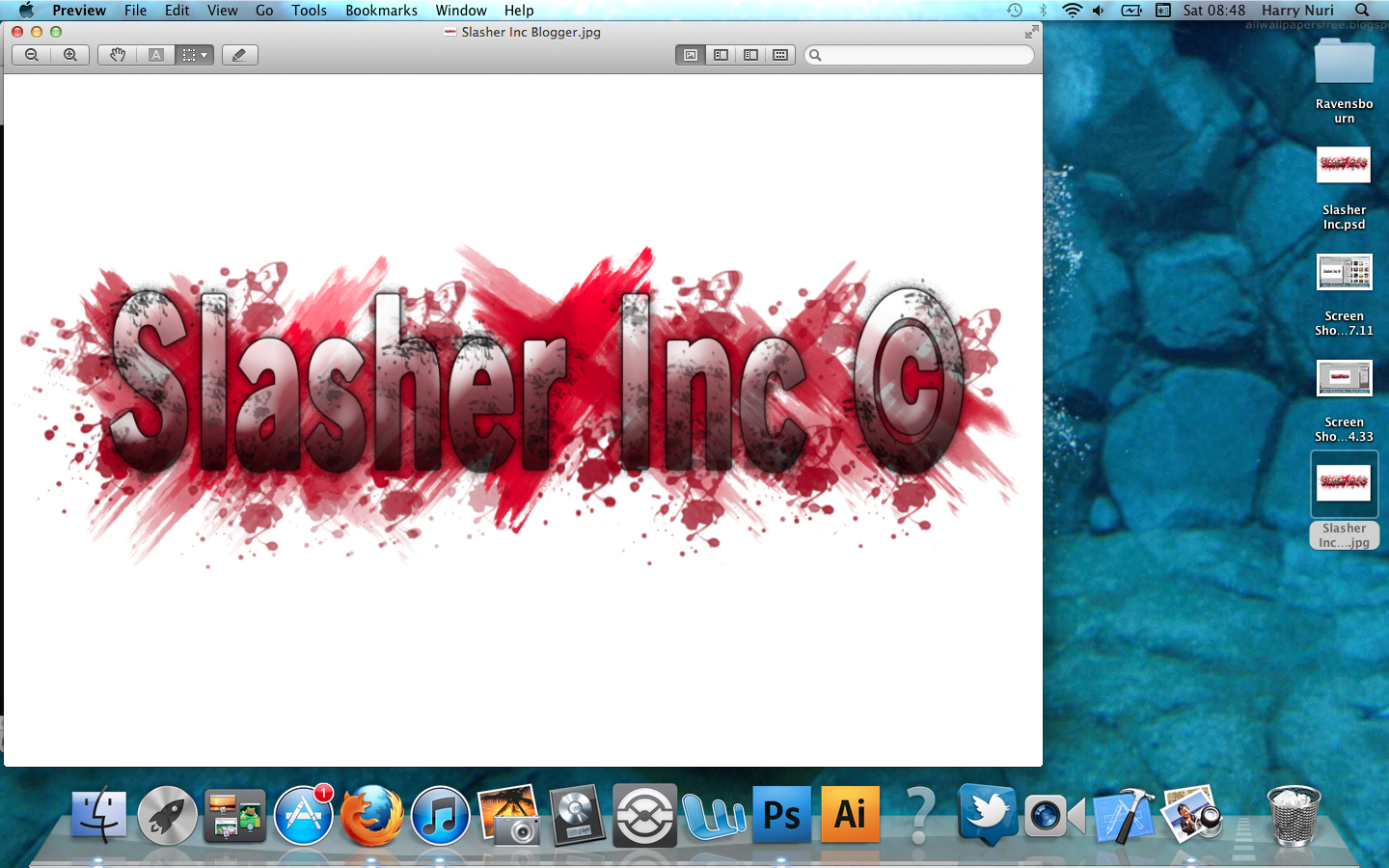 Slasher Inc. ©: 'Slasher Inc' logo