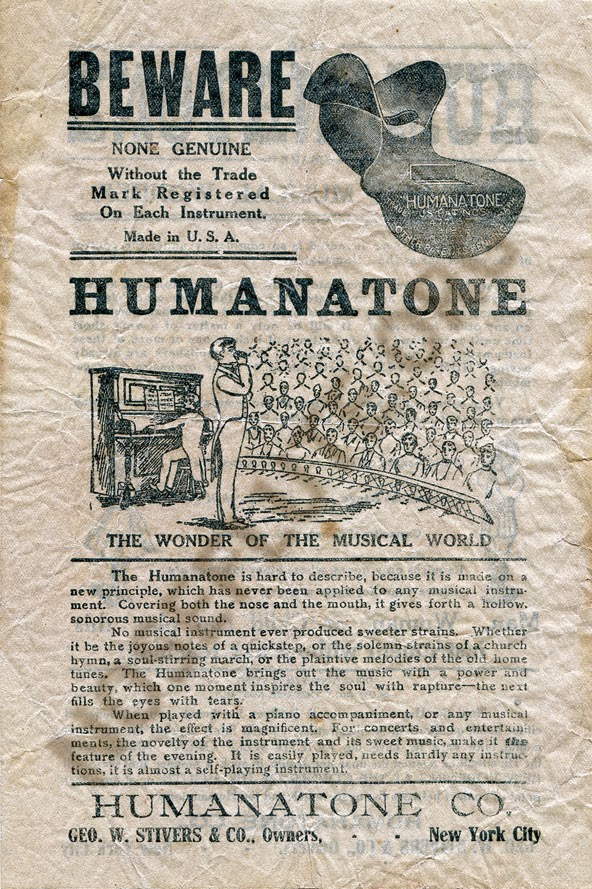 noseflute.org: A Beautiful Early Humanatone