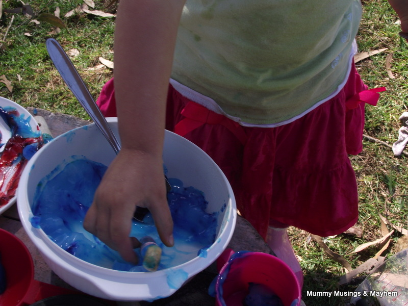 How to make your own safe edible paint for play!
