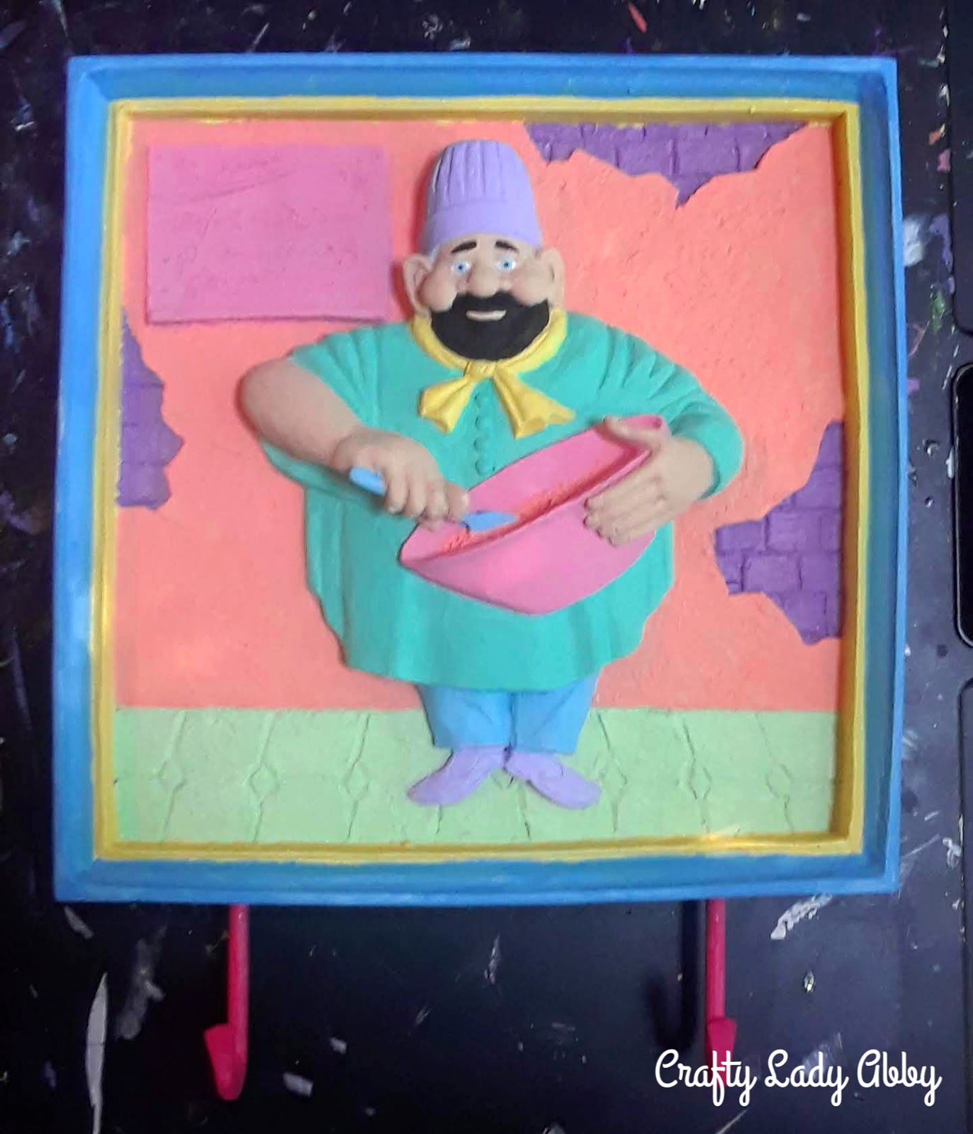 HOME DIY: Colorful Chubby Chef Wall Art