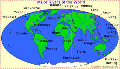 BilingüeSauces 1º ESO: Major Rivers of the World