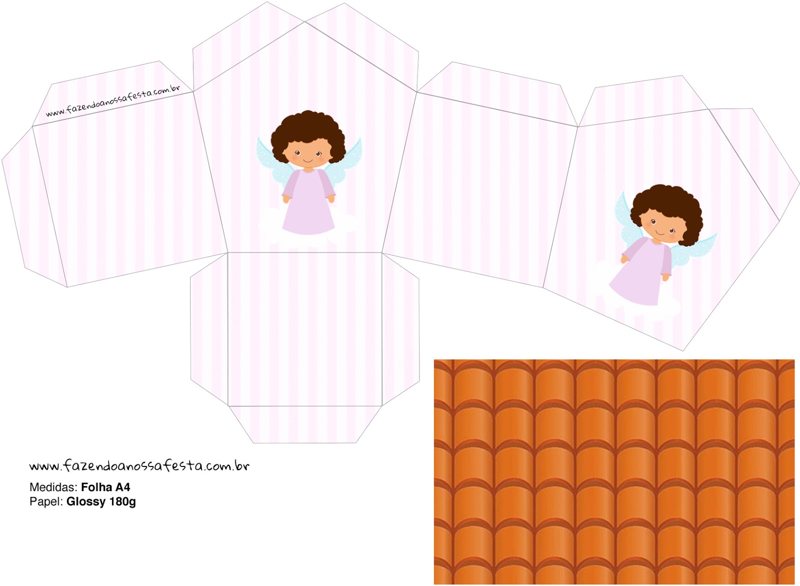 Brunette Angel Girl: Free Printable Boxes. - Oh My Baby!