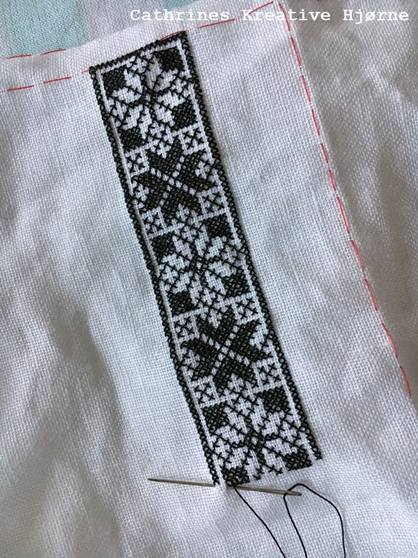 Cathrines Kreative Hjørne: Jeg broderer: Koneskjorte til Vossebunaden!