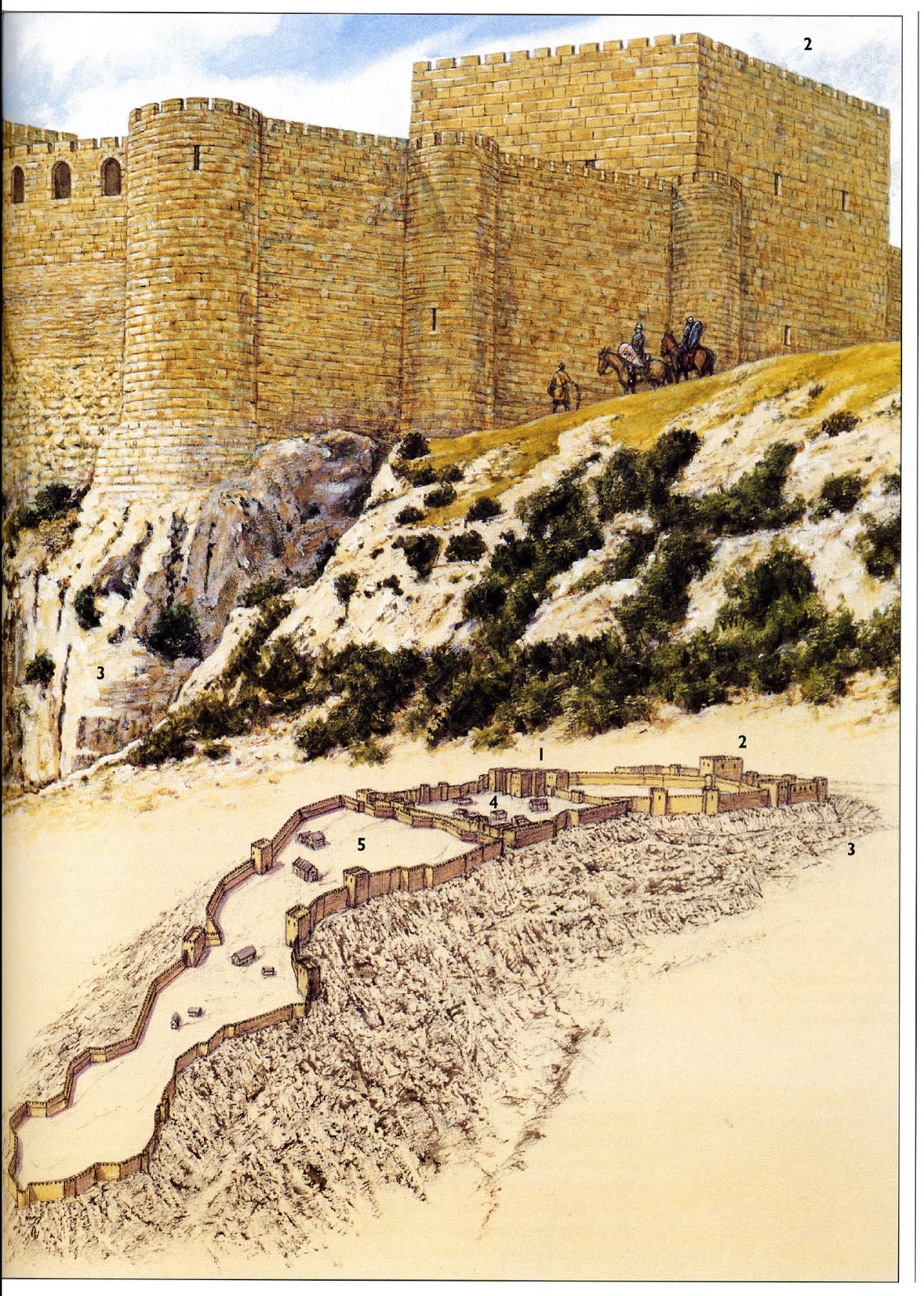 imágeneshistóricas.blogspot.es: Crusader Castles in the Holy Land 1097-1192