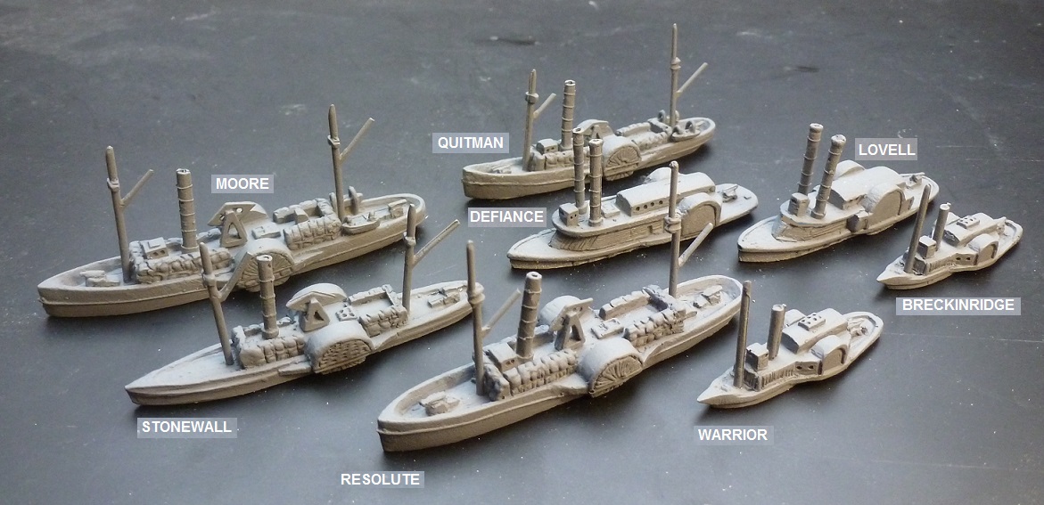 10mm Wargaming: ACW Ironclads by Pithead Miniatures