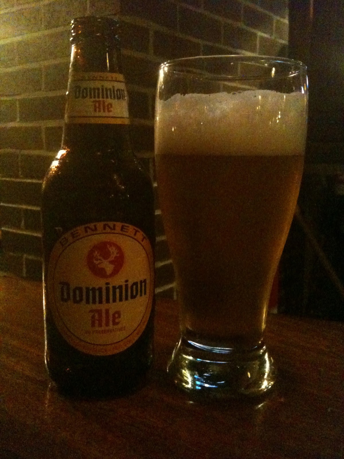 Stout Man in a Bitter World: Newfoundland Macro Brews: Bennett Dominion Ale