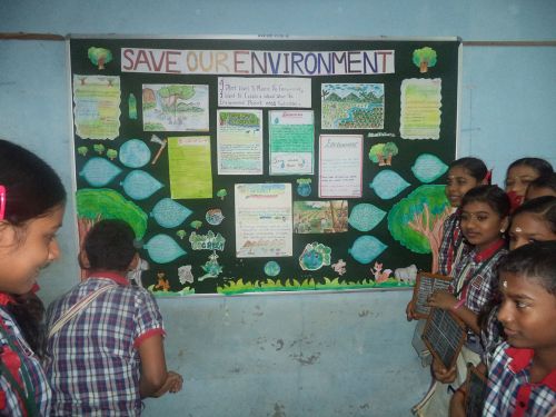 Eco-buddies, Class VII A - Eco-friendly Display Board - Creative Corner