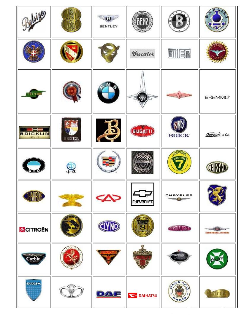 logos automobile