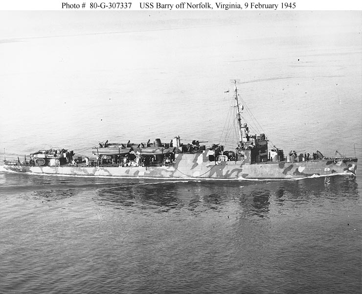 Naval Warfare: USS Barry (DD-248, APD-29)