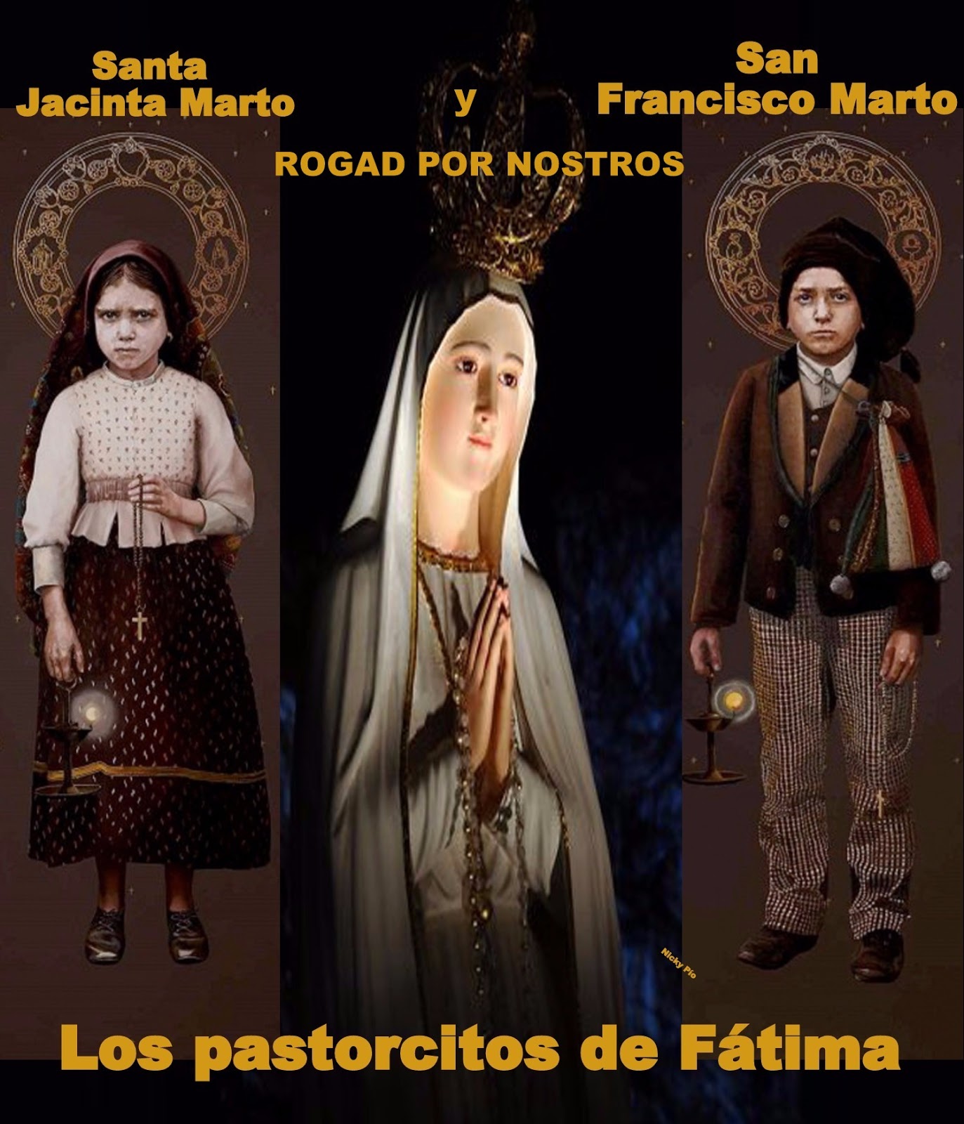 San Miguel Arcángel: Santa Jacinta y San Francisco Marto. Orate pro nobis